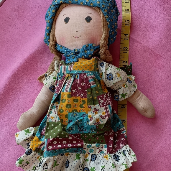 Knickerbocker | Toys | Vintage Holly Hobby Colorful Patchwork Rag Doll ...